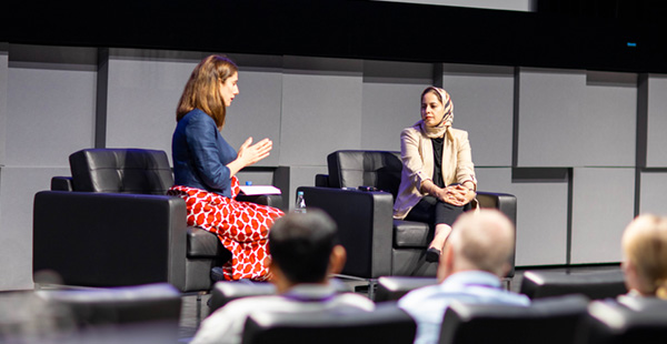 Emmy award-winning journalist Laila Al-Arian urges fearless journalism ...